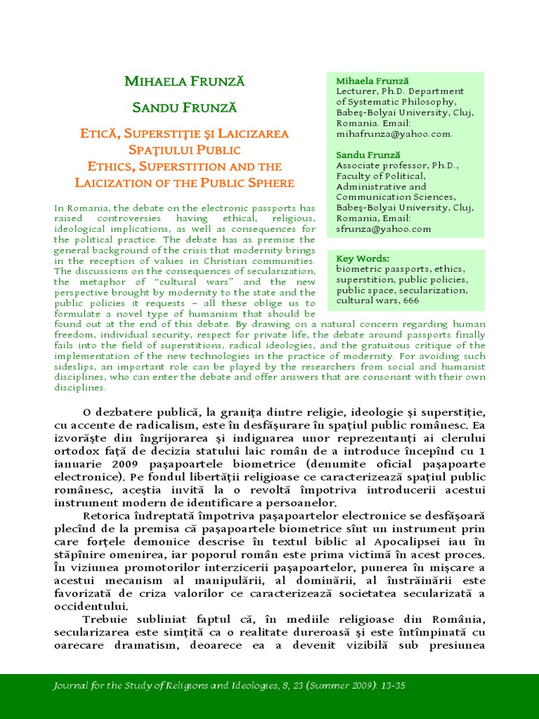 23 Sandu Mihaela Frunza PDF | PDF