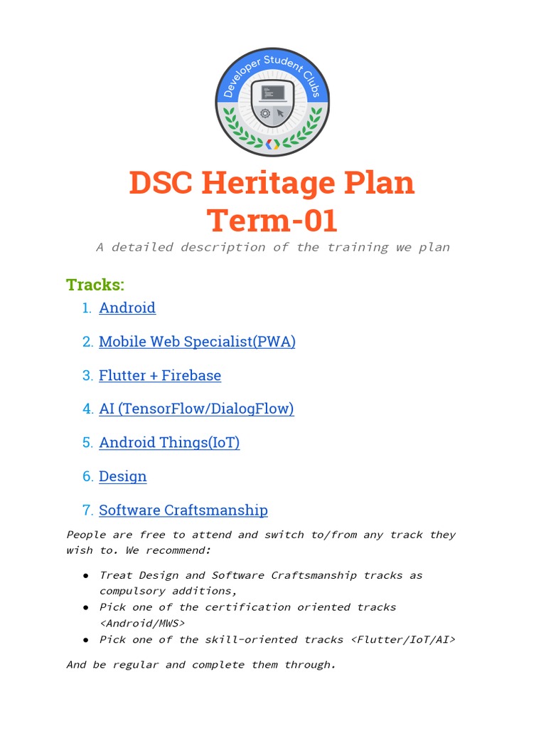 DSC Lesson Plan | PDF | Android (Operating System) | Software Development Kit