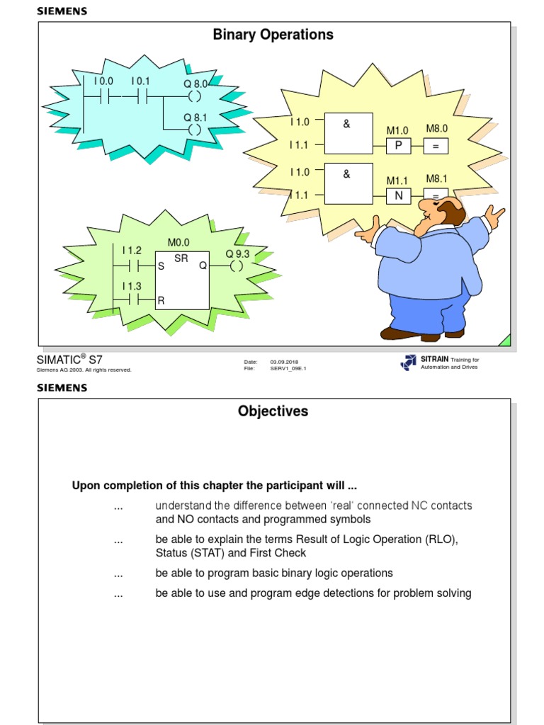 SERV1 09e BinaryOp | PDF | Programmable Logic Controller | Electrical Engineering
