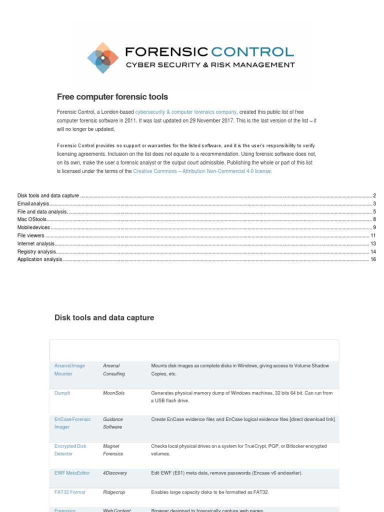 Free Computer Forensic Software | PDF | Windows Registry | Computer ...
