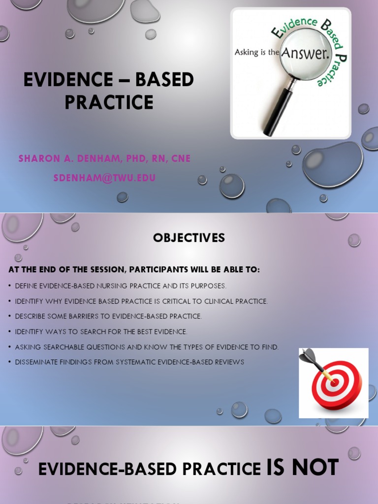 Evidence - Based Practice - Presentation - SD | PDF | Evidence Based ...
