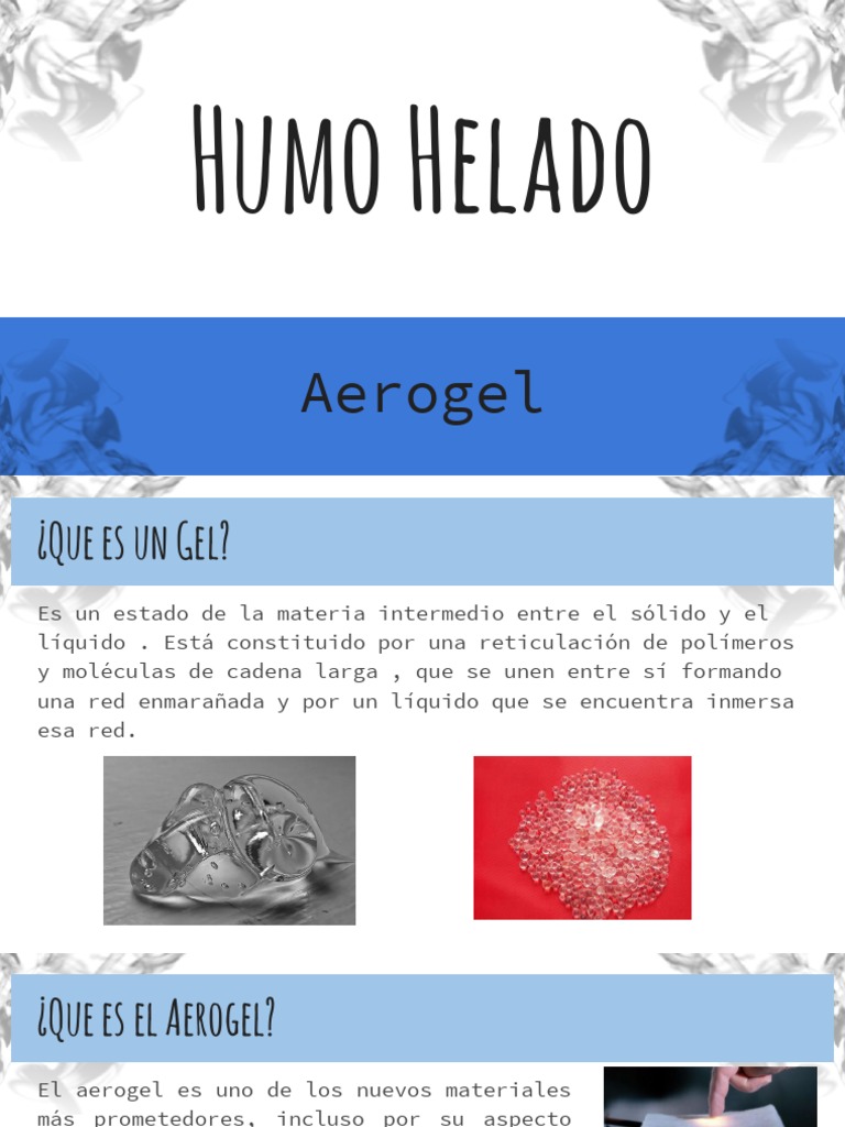Humo Helado | PDF | Química | Materiales