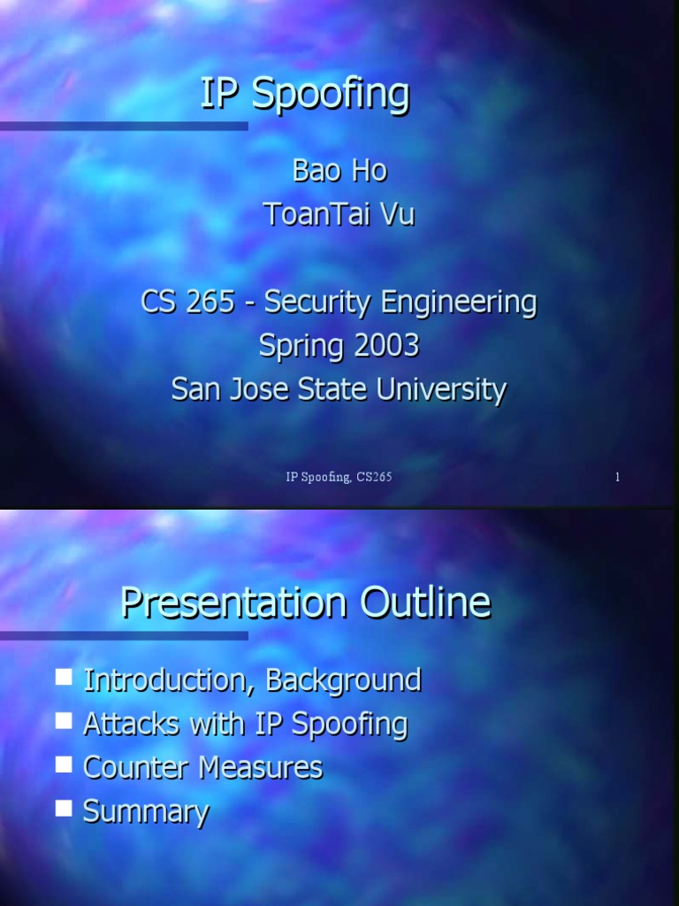 IP Spoofing | PDF | Internet Protocols | Transmission Control Protocol