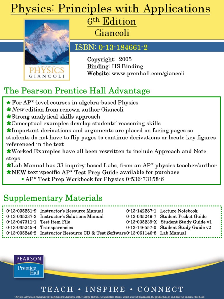 Giancoli Physics in | PDF