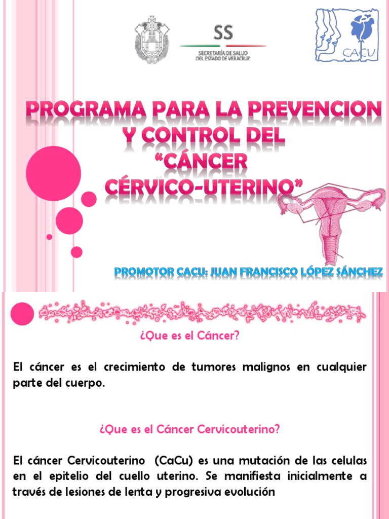 Cancer Cervicouterino | PDF | Cáncer de cuello uterino | Cáncer