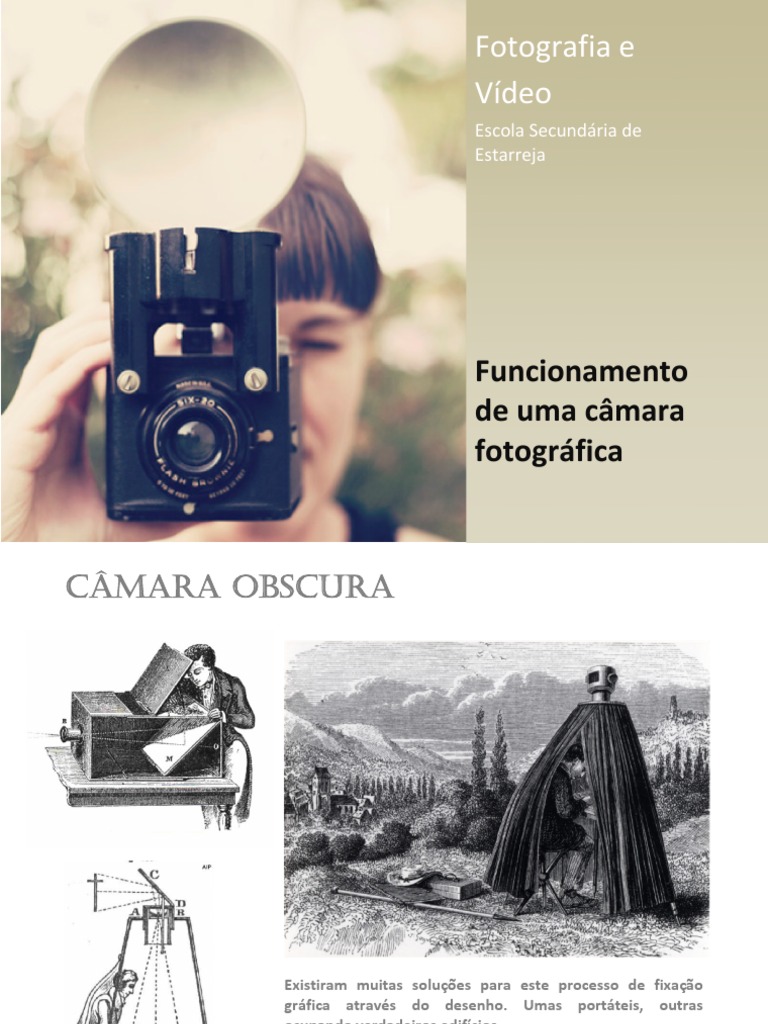 Funcionamento de Uma Câmara Fotográfica | PDF | Câmera | Câmera digital