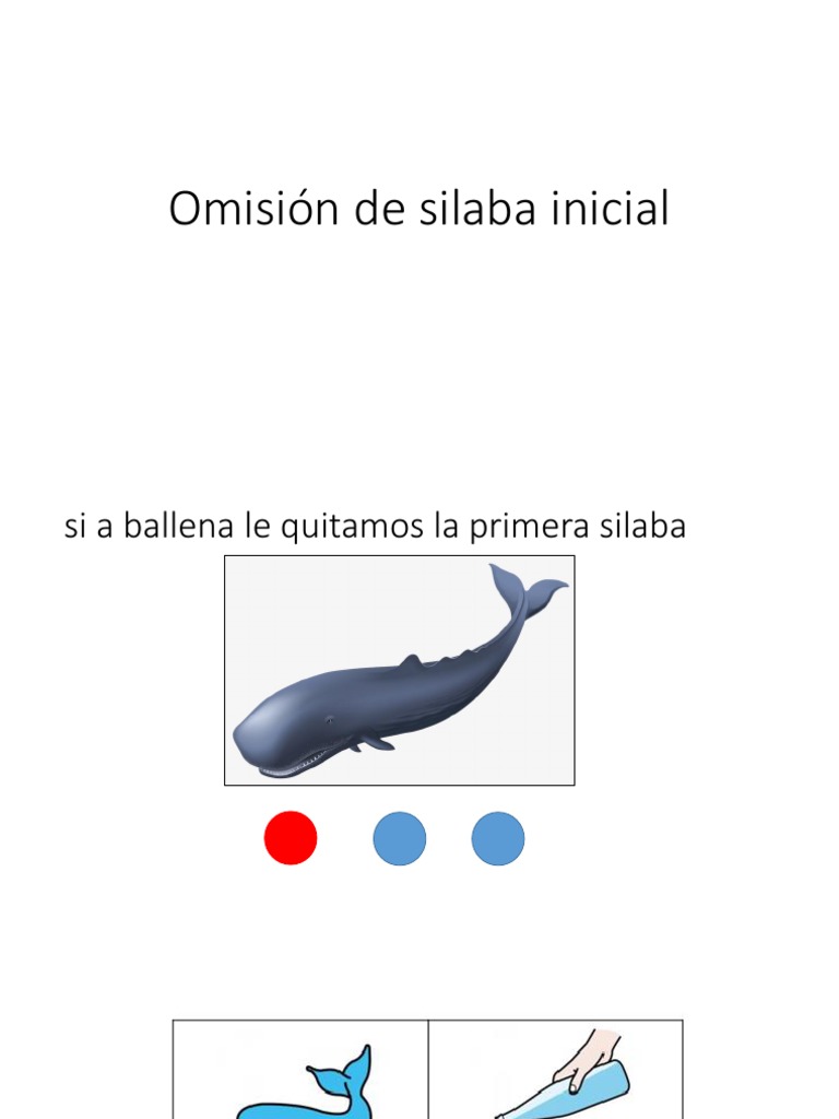 Omisión de Silaba Inicial | PDF