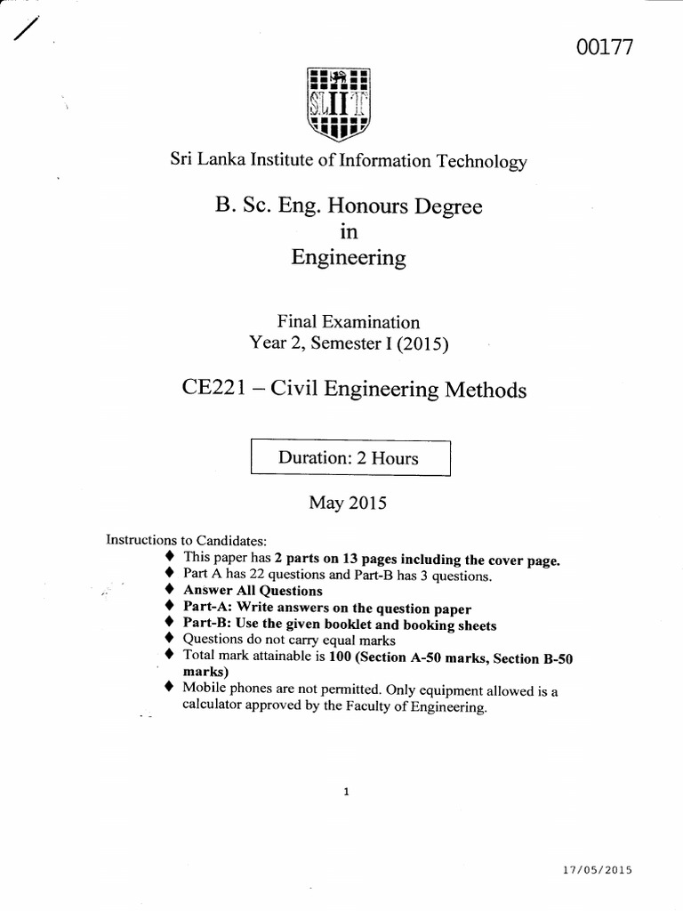 Civil Engineering Methods-CE221 | PDF | Beam (Structure) | Column