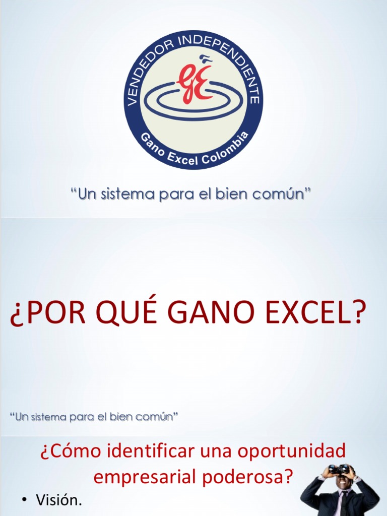 Proque Gano Excel Academia de Liderazgo Zarzal | PDF