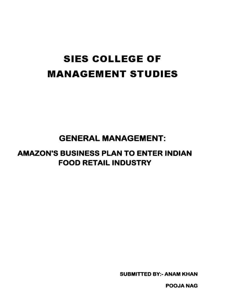 Sample Business Plan | PDF | Foods | Retail