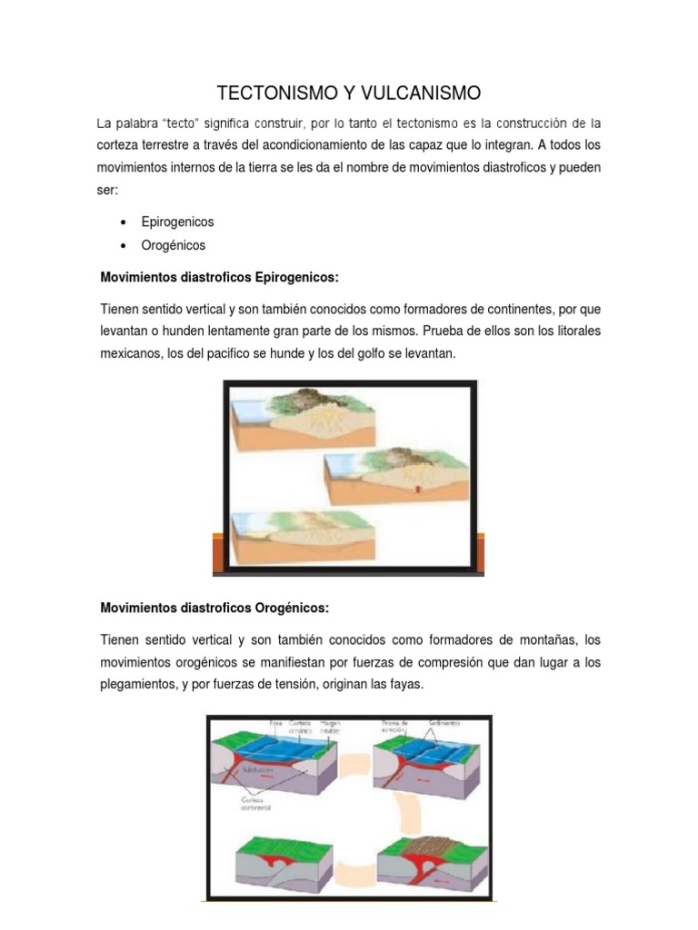 Tectonismo y Vulcanismo | PDF | Temblores | Falla (geología)