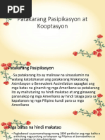 Uri NG Pamahalaan Na Itinatag NG Mga Amerikano | PDF