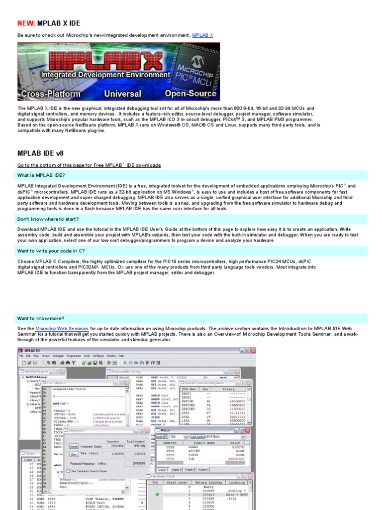 Mplab | PDF | Integrated Development Environment | Software Engineering