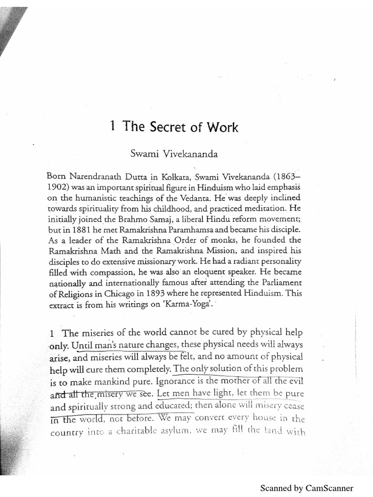 The Secret of Work | PDF