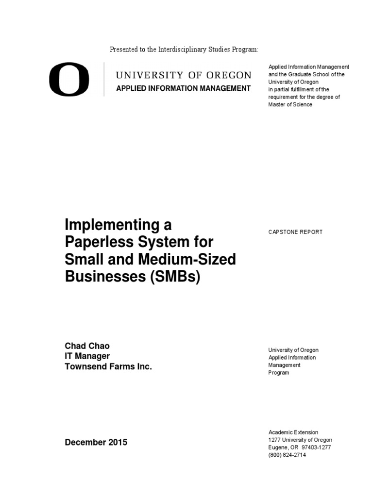Implementing A Paperless System For Small and Medium-Sized Businesses ...