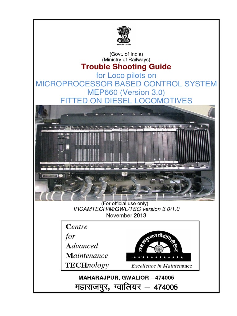 For Loco Pilots On Microprocessor Based Control System MEP660 (Version ...