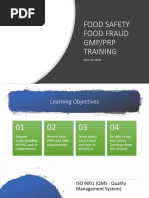 Complete Template For GMP Manual | PDF | Food Safety | Sanitation