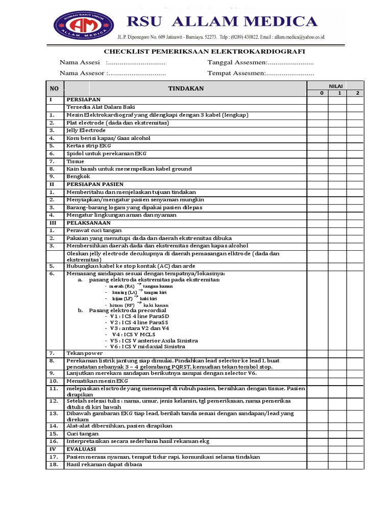 EKG_CHECKLIST | PDF