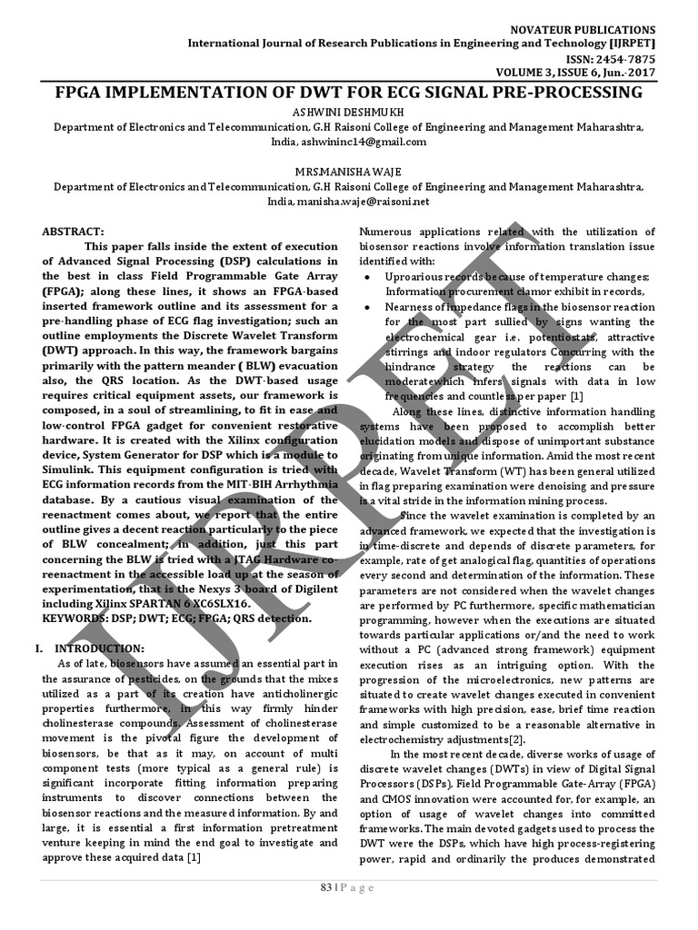 Signal Pre Processing | PDF | Field Programmable Gate Array | Digital ...