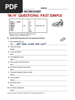 Past Time Words: Grammar Worksheet | PDF | Language Mechanics | Grammar