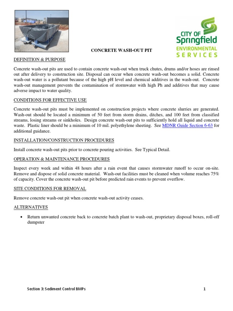 3 Concrete Wash-Out Pit - 201502061543215353 PDF | PDF