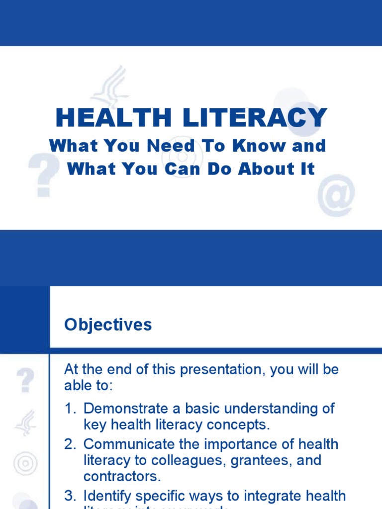 Understanding Health Literacy: Definitions, Prevalence, Impact, and ...