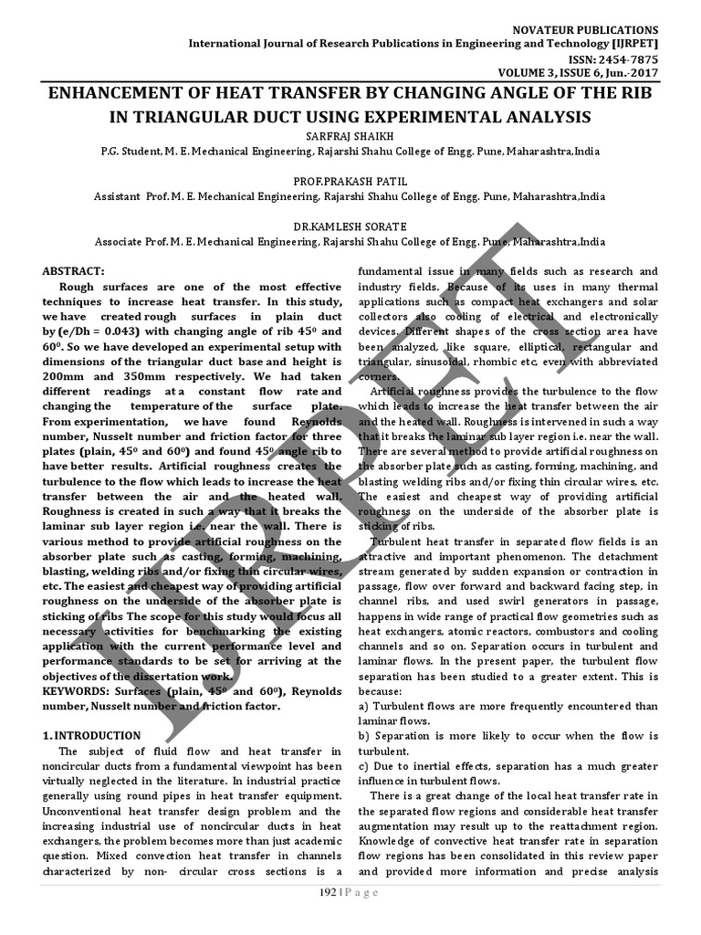 Heat Transfer Pdf Reynolds Number Heat Transfer