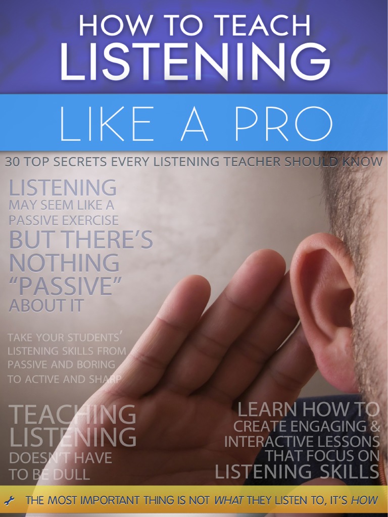 How To Teach Listening Like A Pro | PDF | English As A Second Or ...