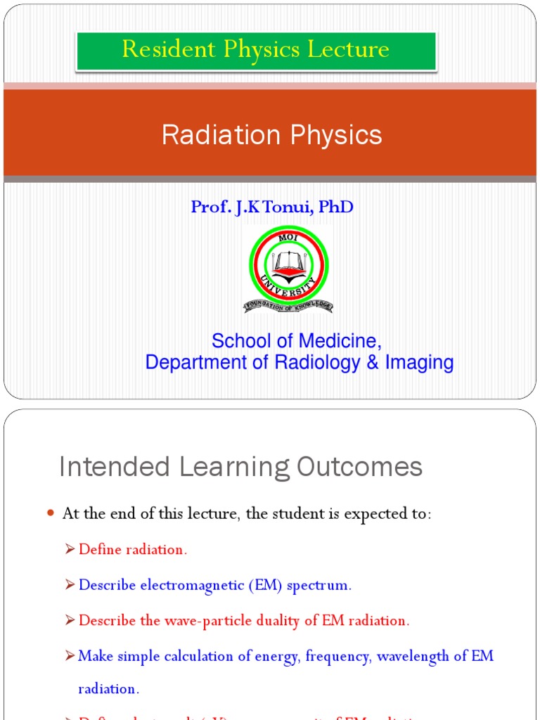 Understanding Radiation in Medical Imaging | PDF | Electronvolt ...