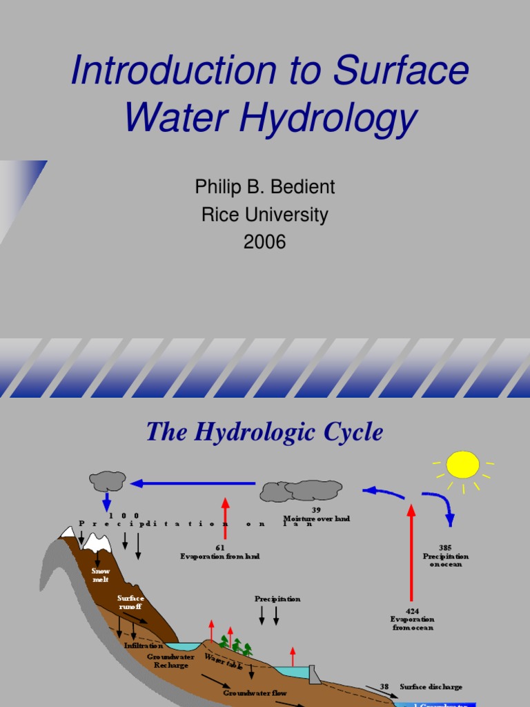 An Introduction to Surface Water Hydrology | PDF | Drainage Basin | Surface Runoff