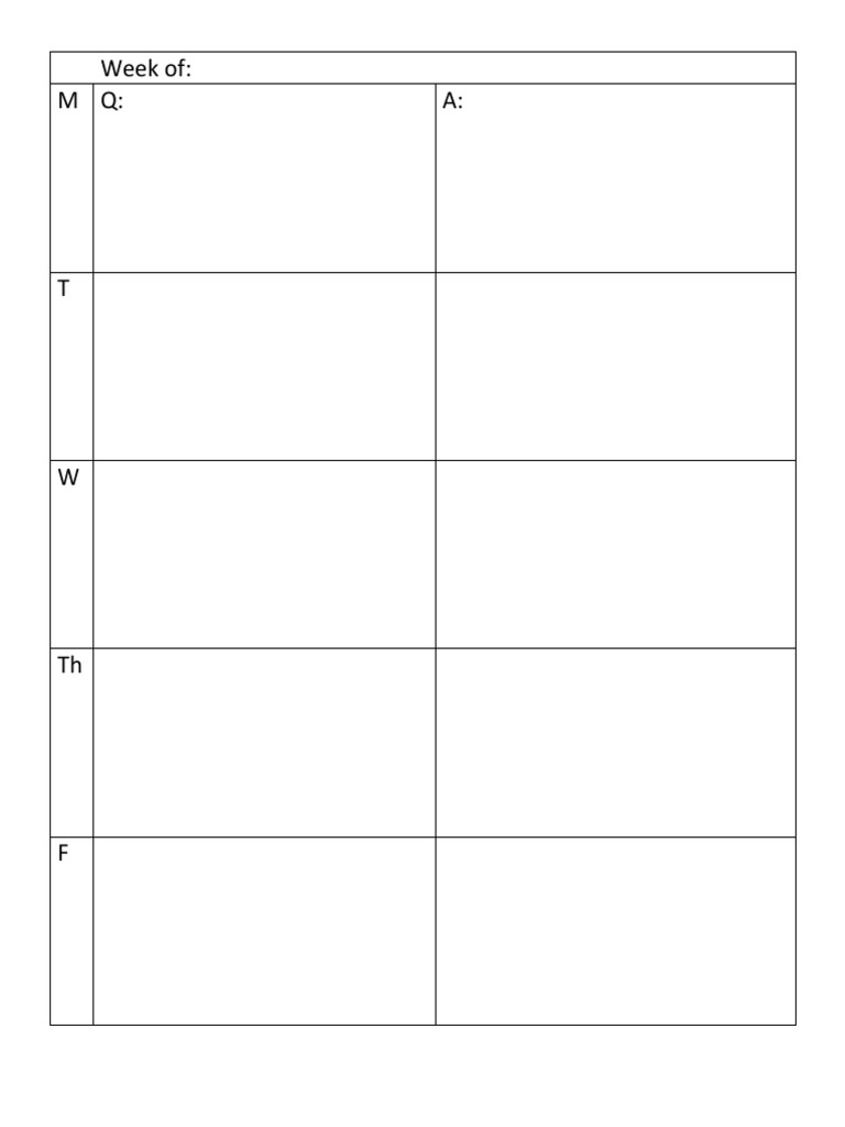 Warm Up Template | PDF