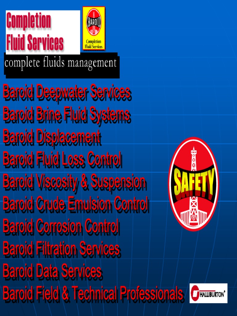 Baroid Completion Manual | PDF | Acid | Hydrochloric Acid