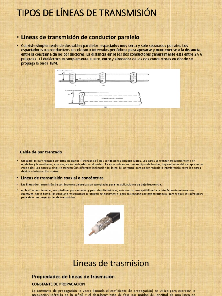 Lineas de Trasmision | PDF | Línea de transmisión | Radiación ...