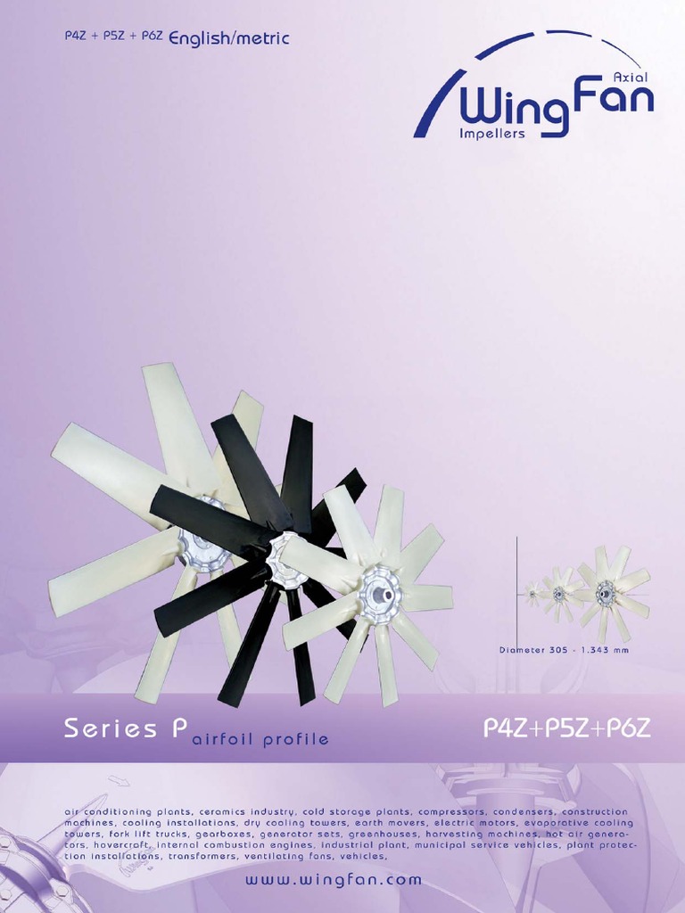 Wing Fan Catalogue | PDF | Mechanical Engineering | Manufactured Goods