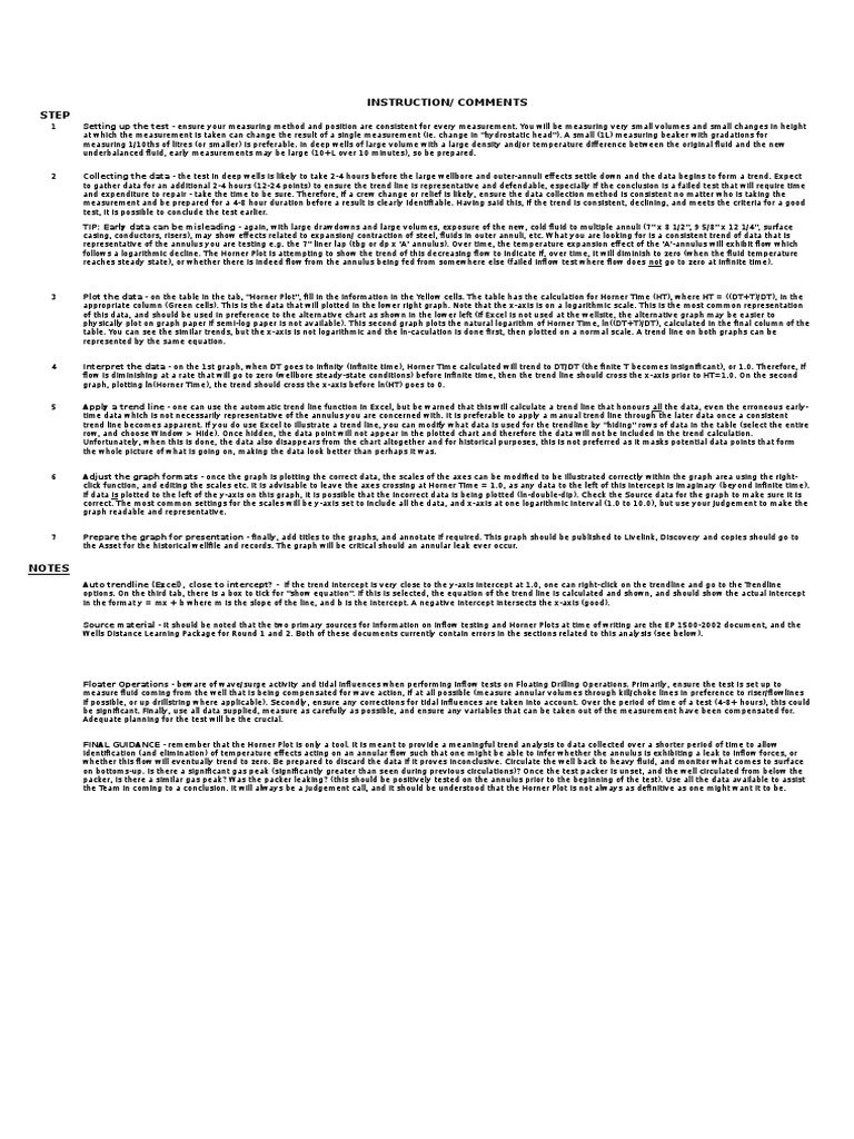 Casing Inflow Test | Download Free PDF | Chart | Cartesian Coordinate ...