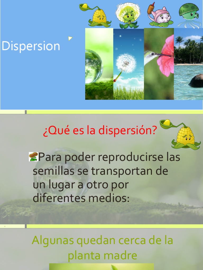 Dispersion | Semilla | Plantas