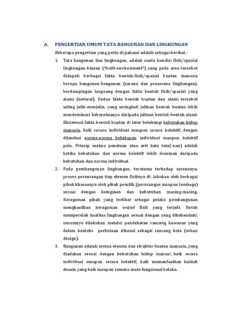 Kedudukan RTBL Dan Kawasan Perencanaan | PDF