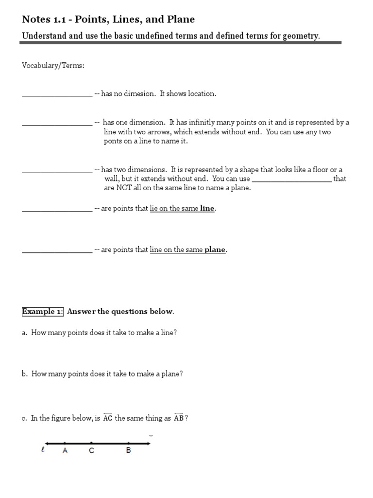 Geometry Basics for Students | PDF | Line (Geometry) | Classical Geometry