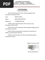 Contoh SK Kerja | PDF