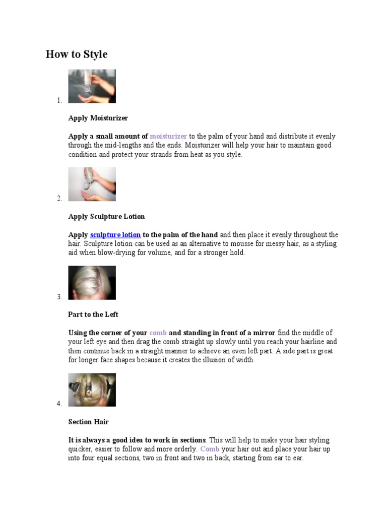 How To Style | PDF | Hair | Hairstyle