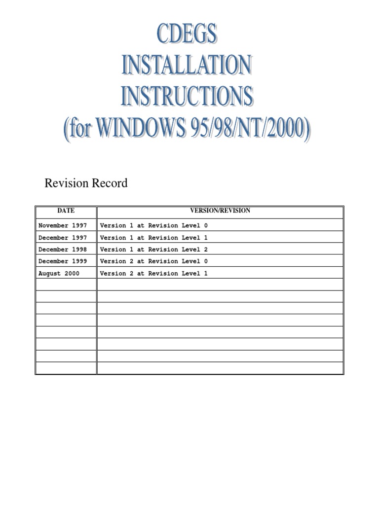 Ses-Cdegs 2k - Install | PDF | Microsoft Windows | Computer Program