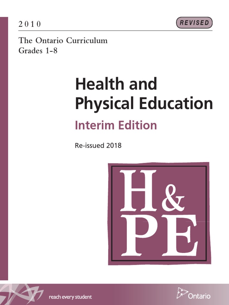 2010: Ontario Curriculum Grades 1-8, Health and Physical Education ...