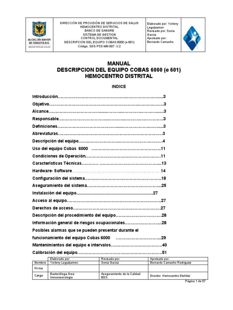 MANUAL Descrip Cobas 6000 MN 007 v20 | PDF | Software | Calidad (comercial)