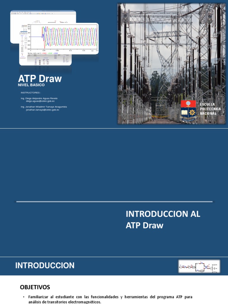 Introducción ATP Draw - EPN 2018 | PDF | Subestacion electrica ...