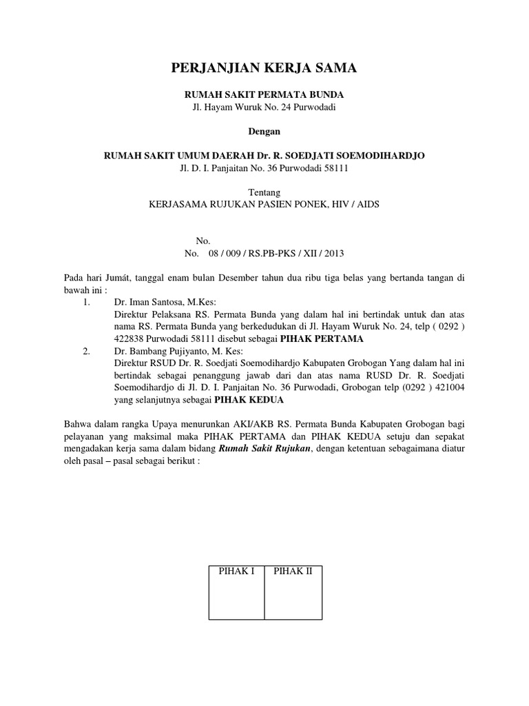 MOU Rujukan Ponek | PDF