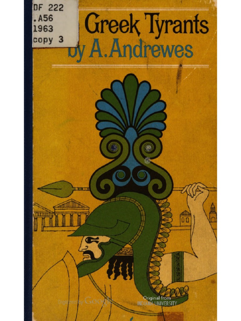 Antony Andrewes - Greek Tyrants | Tyrant | Ancient Greece