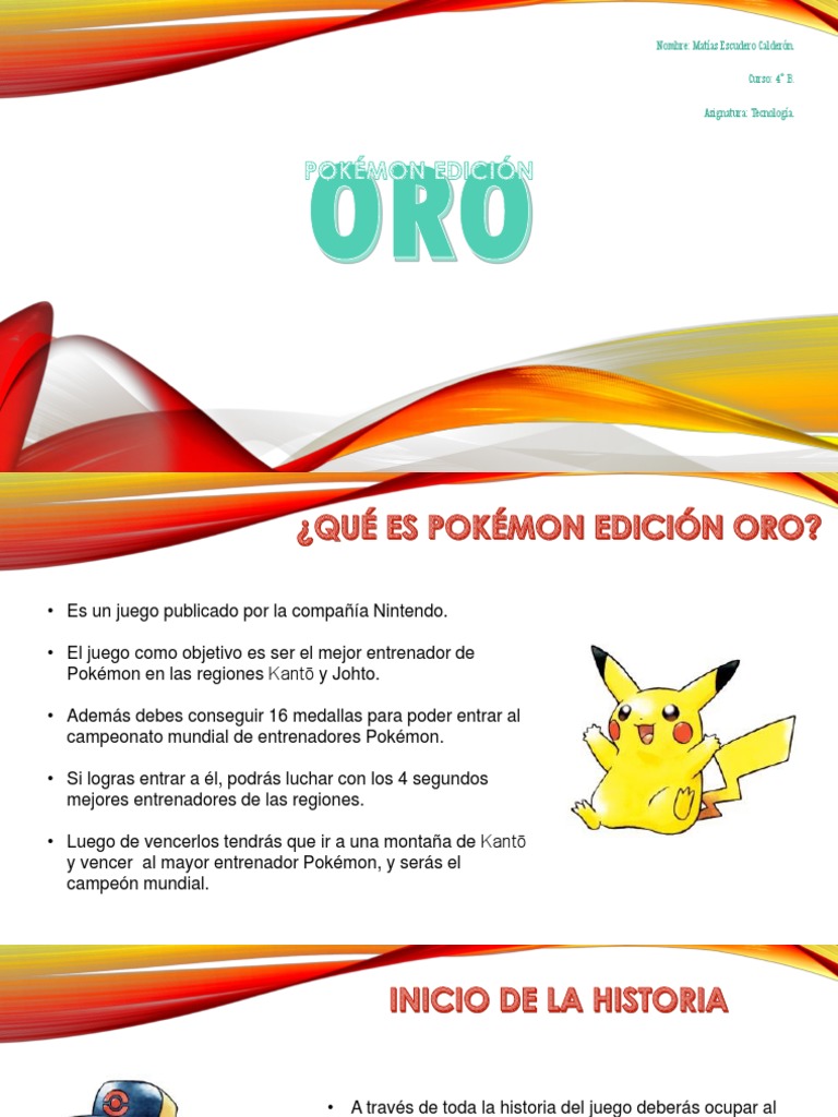 Guía de Pokémon Edición Oro | PDF | Pokémon | Editores de videojuegos