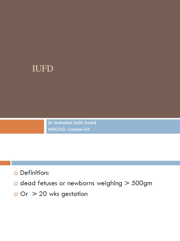 Iufd | PDF | Fetus | Miscarriage
