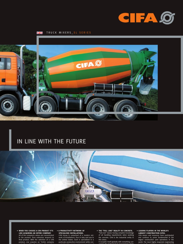 Mixer Cifa | PDF | Truck | Concrete