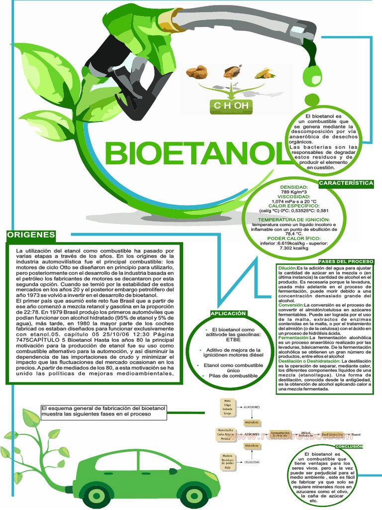 Bioetanol PDF | PDF | Combustible de etanol | Etanol
